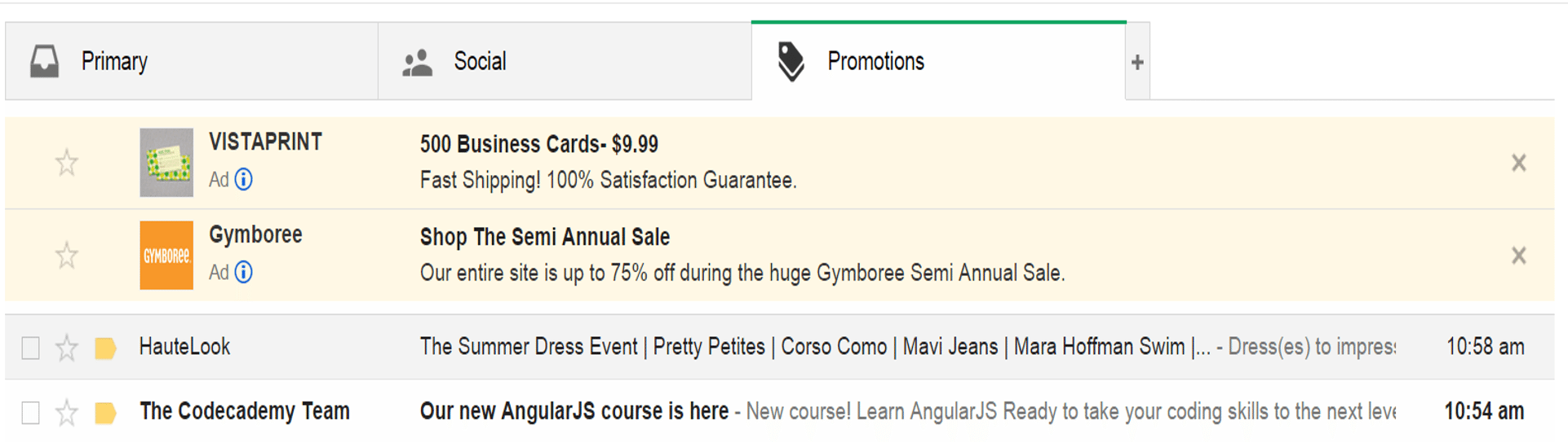 Gmail Sponsored Promotions Using Google AdWords Platform